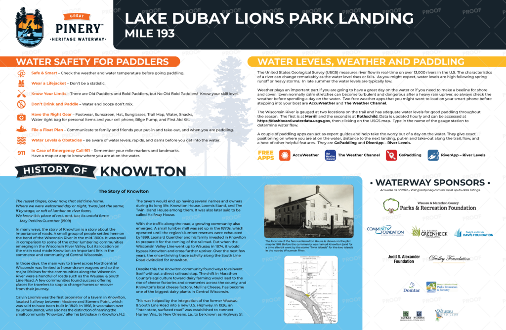 Lake DuBay Lions Park – Mosinee / Knowlton